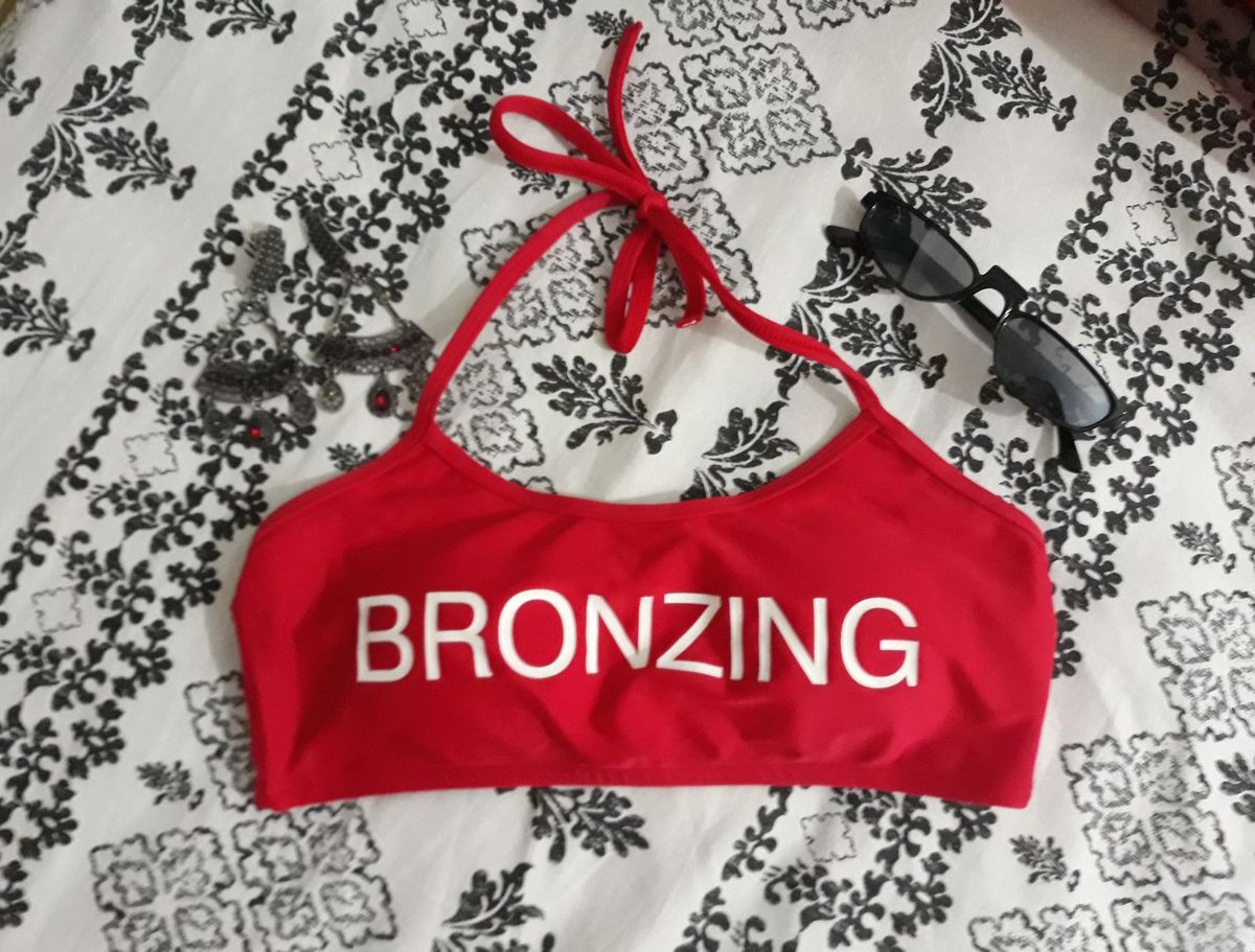 Biquíni Vermelho Moda Praia Feminina Alto Giro Nunca Usado 29846189 Enjoei
