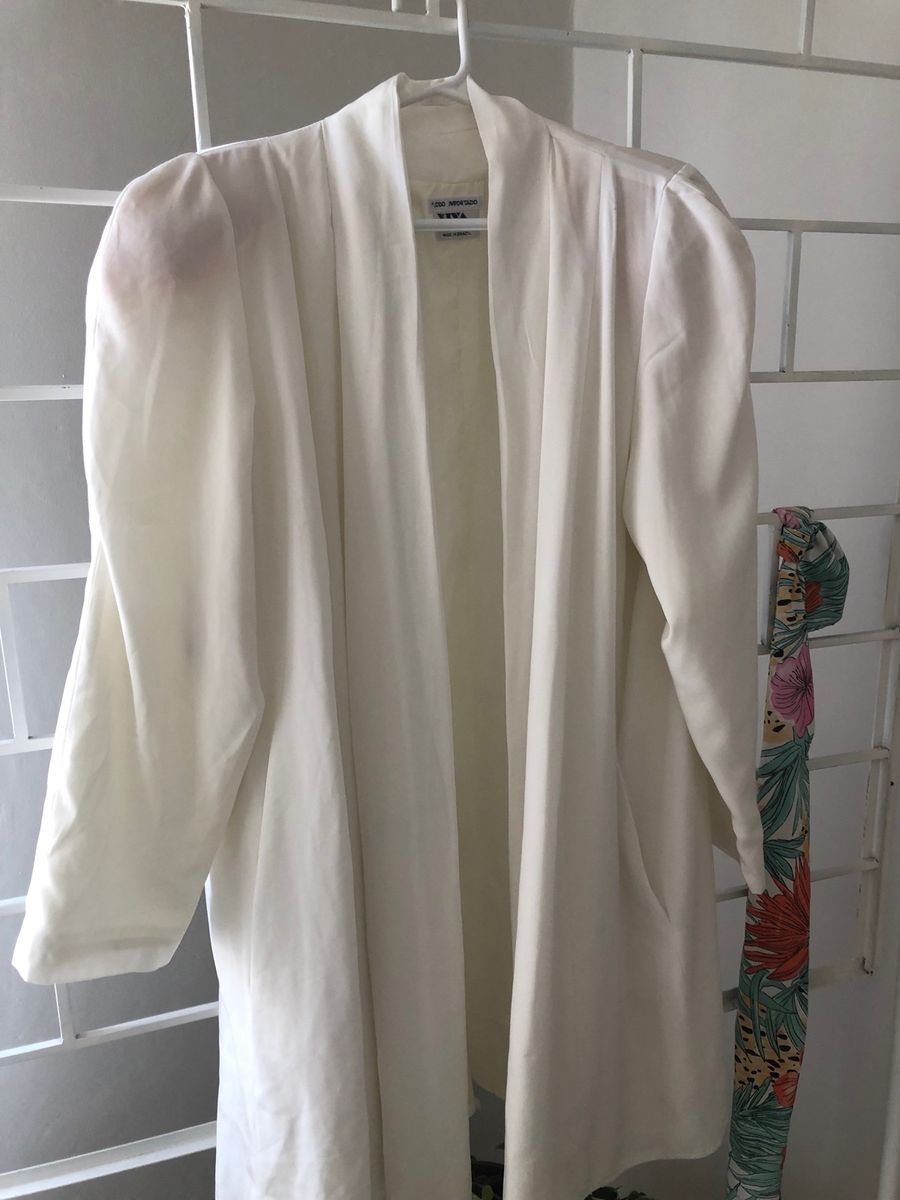 Blaser Branco | Necessaire Feminina Usado 84025725 | enjoei