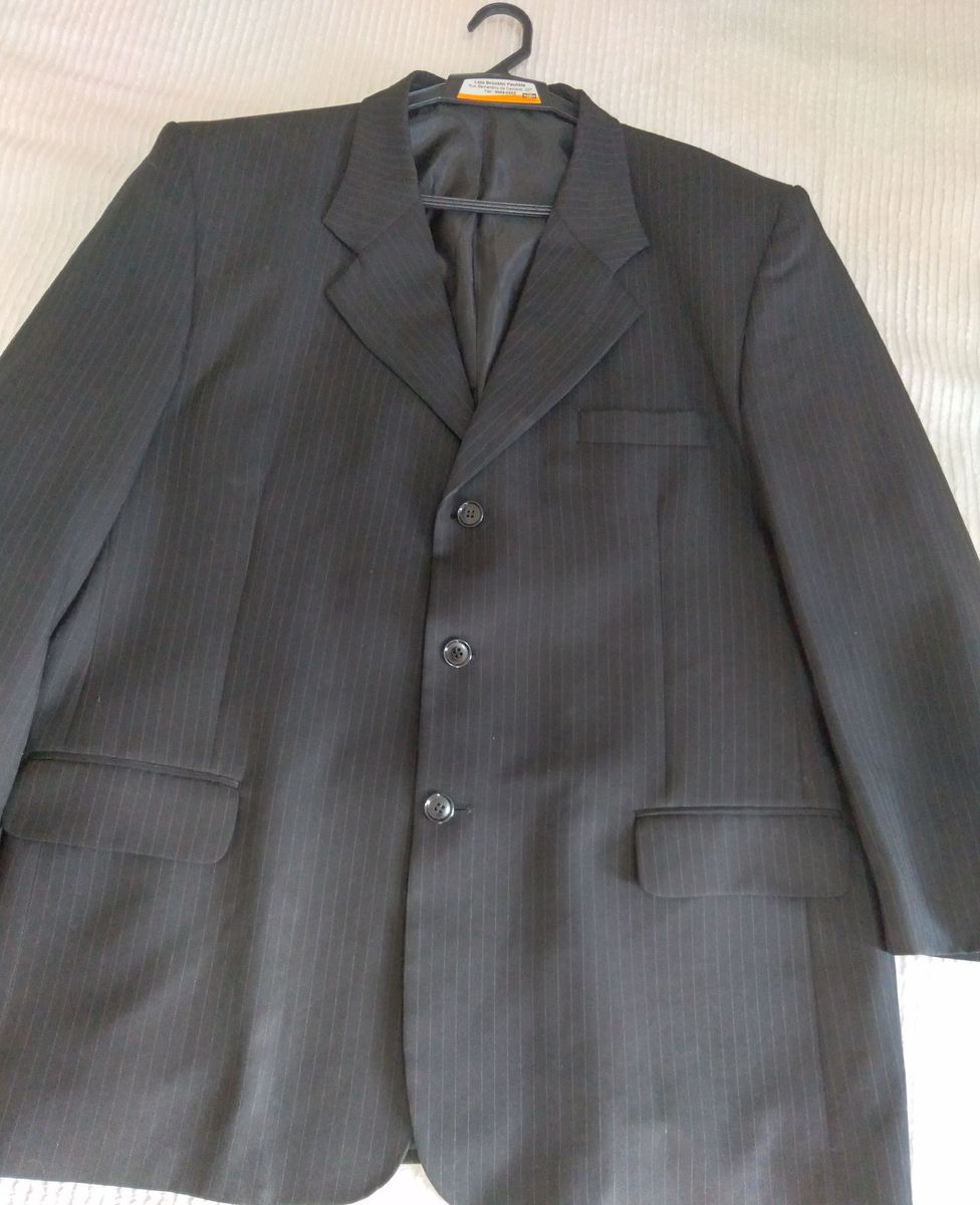 Blaser Masculino Preto Riscado | Blazer Masculino Hugo Deleon Usado ...