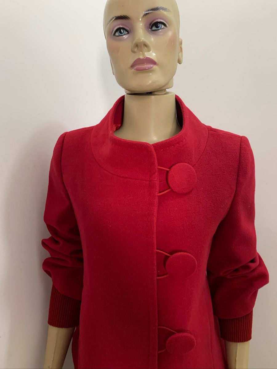 Blaser Vermelho em Lã | Blusa Feminina Seropia Usado 49594500 | enjoei