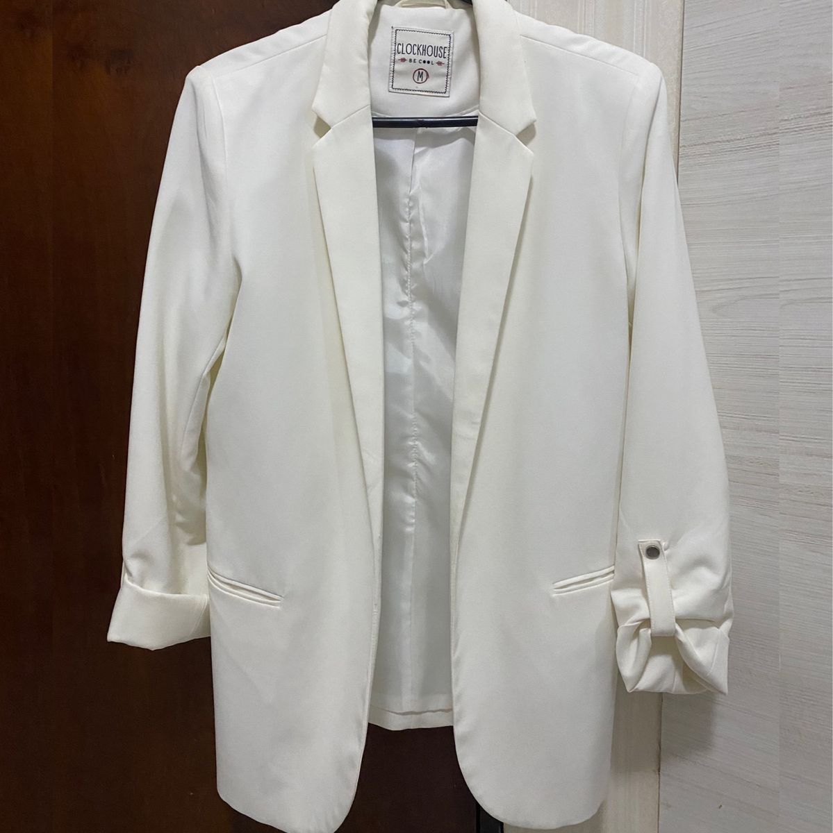 Blazer Alfaiataria Off White | Terno Feminino Clock House Usado ...