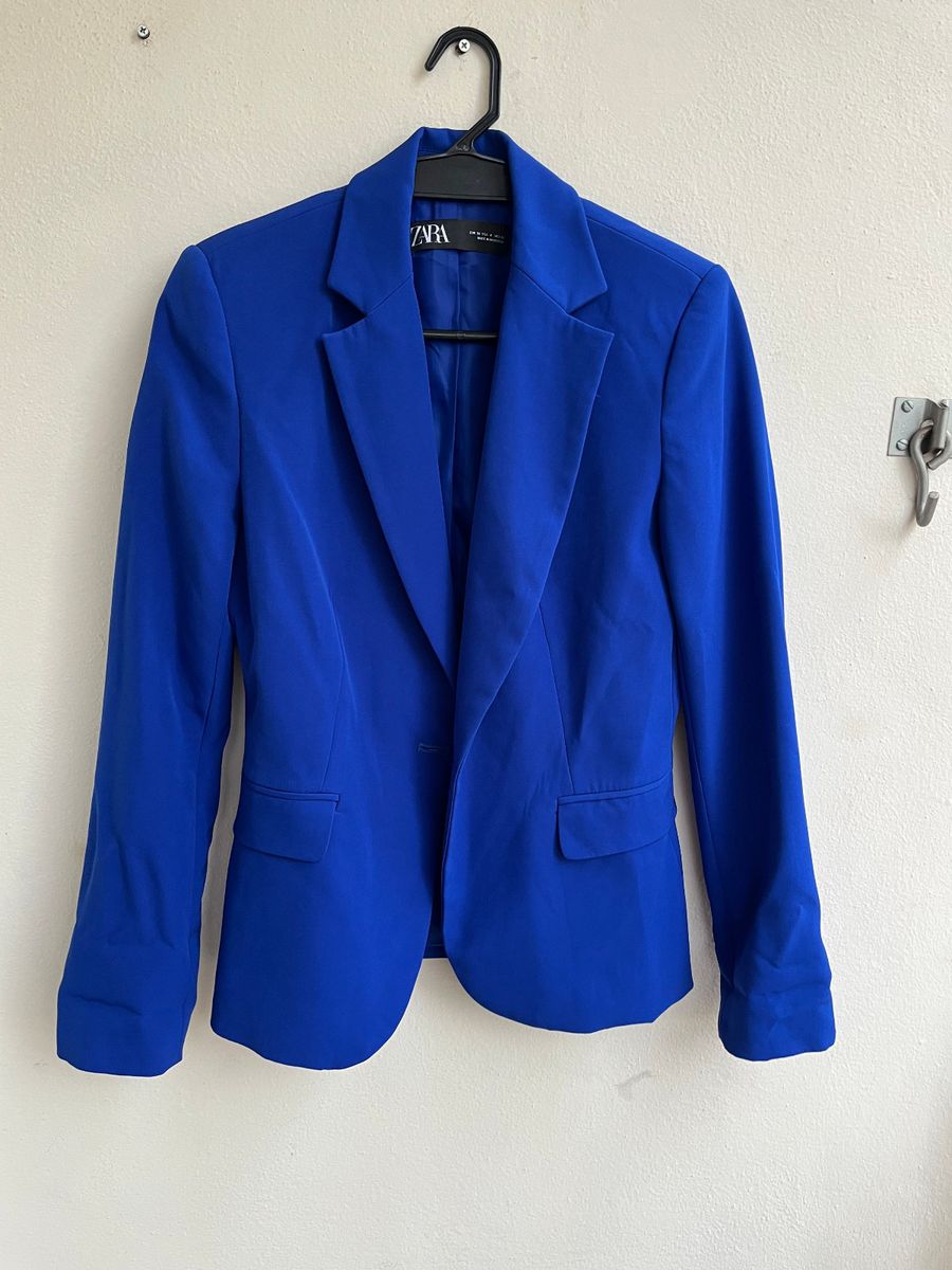 Blazer Azul Royal Zara | Casaco Feminino Zara Usado 80497926 | enjoei