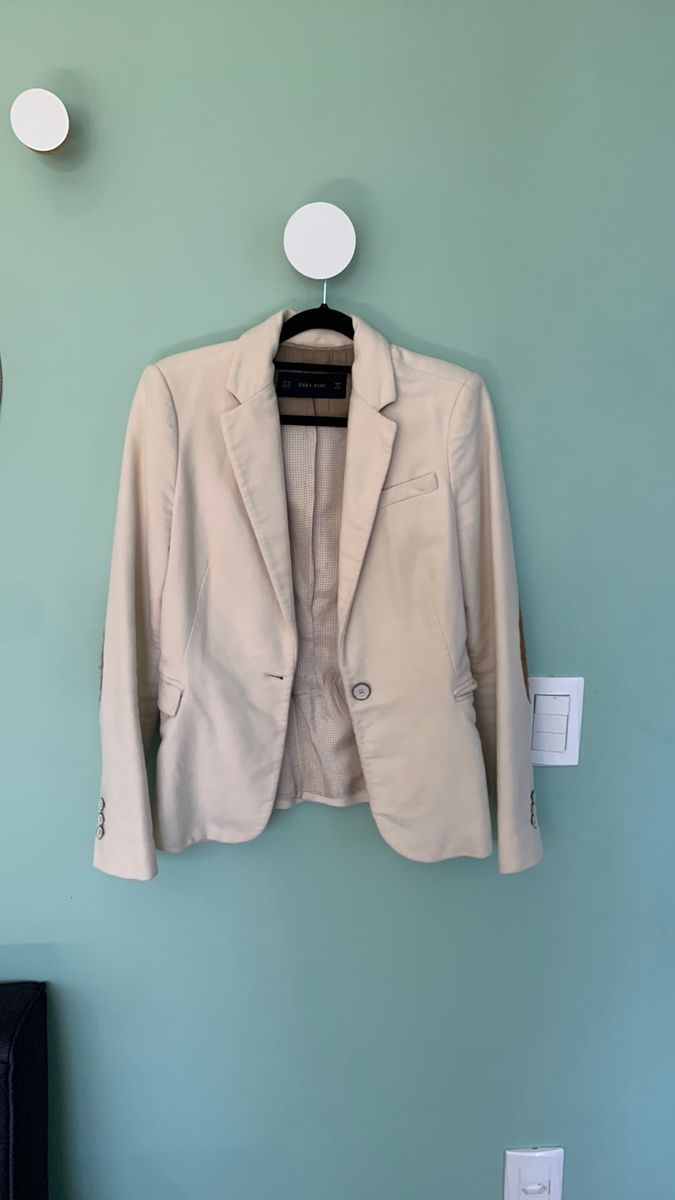 Blazer Bege Zara Grossinho | Terno Feminino Zara Usado 83724813 | enjoei