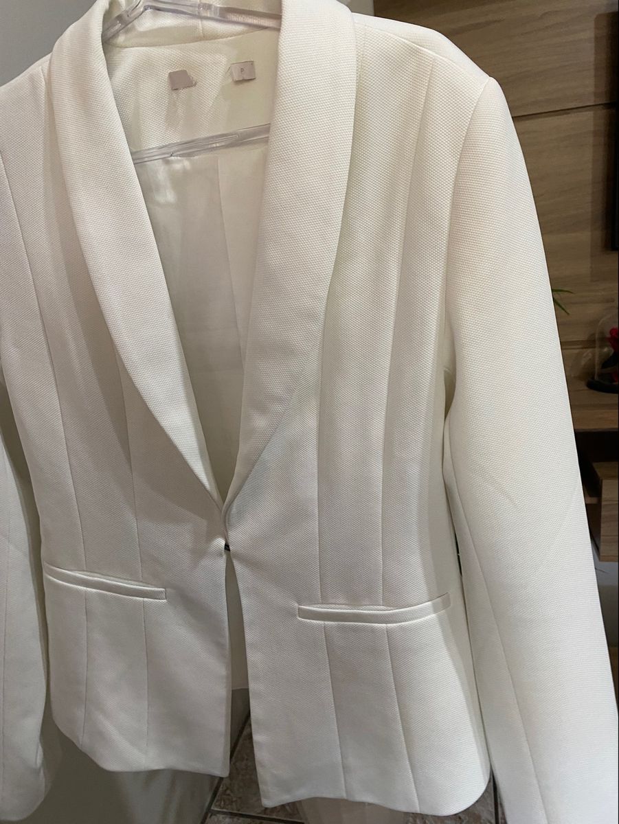 Blazer Branco | Blazer Masculino Lezalez Usado 86195032 | enjoei