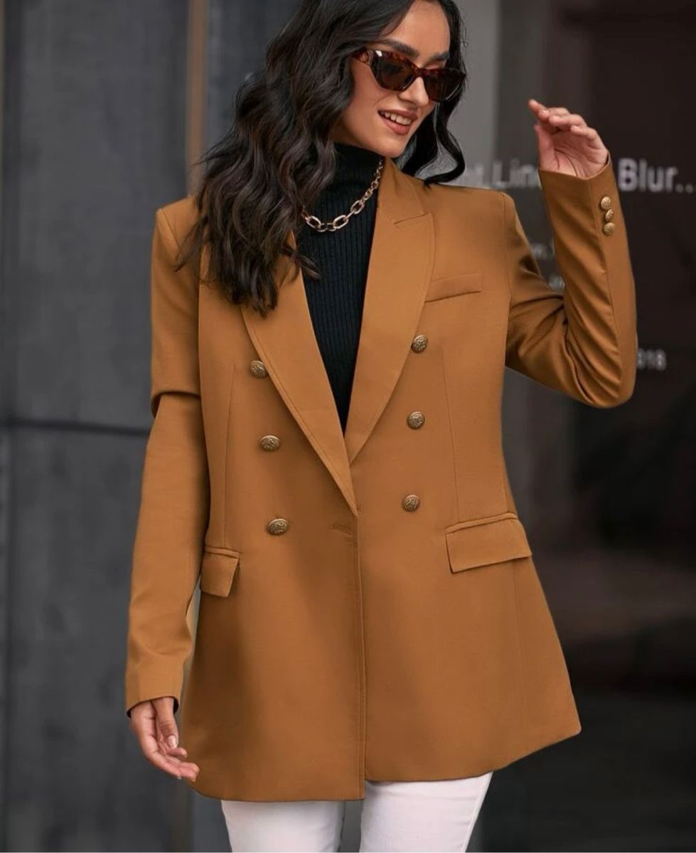 Blazer Caramelo Shein | Terno Feminino Shein Usado 77365300 | enjoei