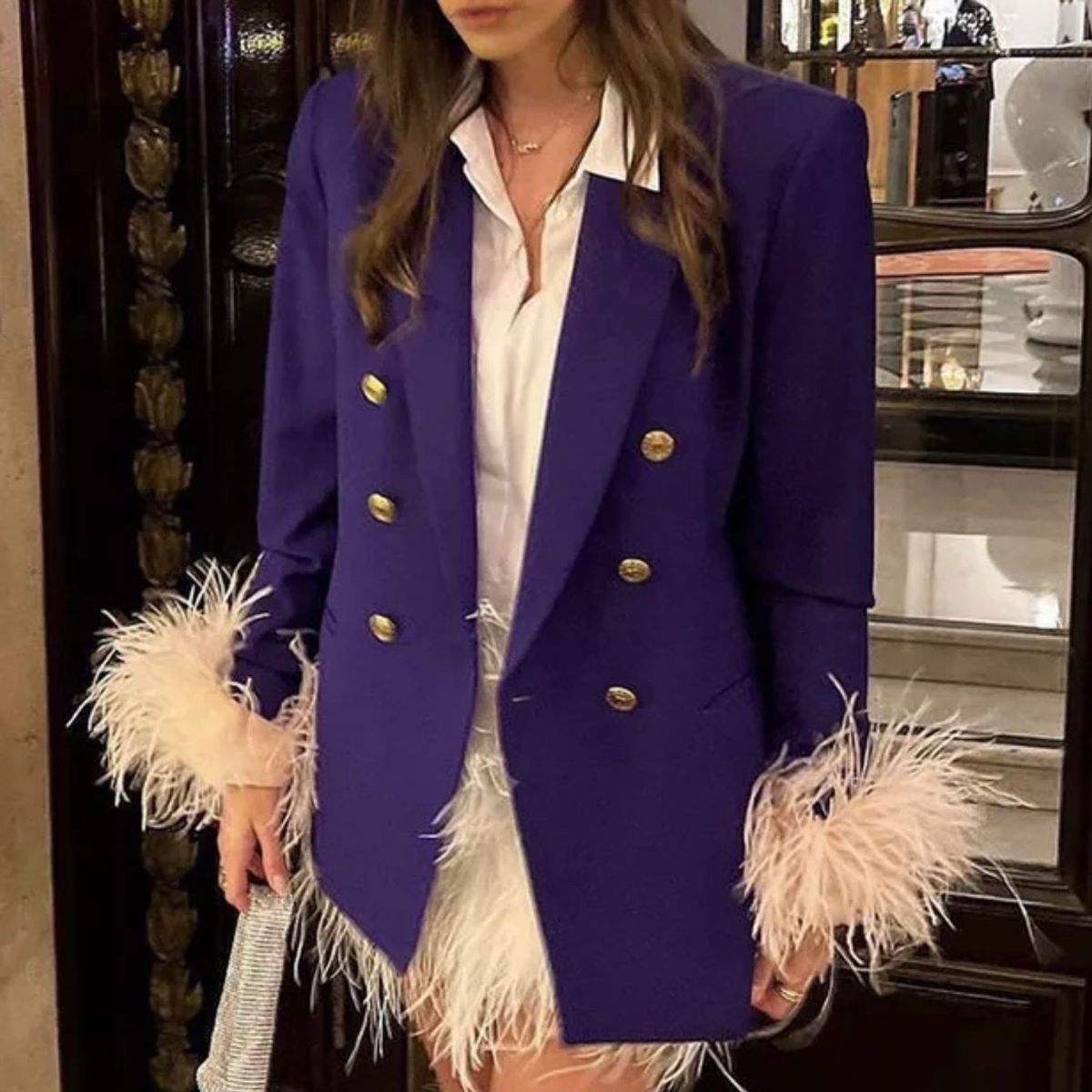 Blazer Coleção Exclusiva Roxo / Casaco / Sobretudo / Blazer Zara / Zara ...