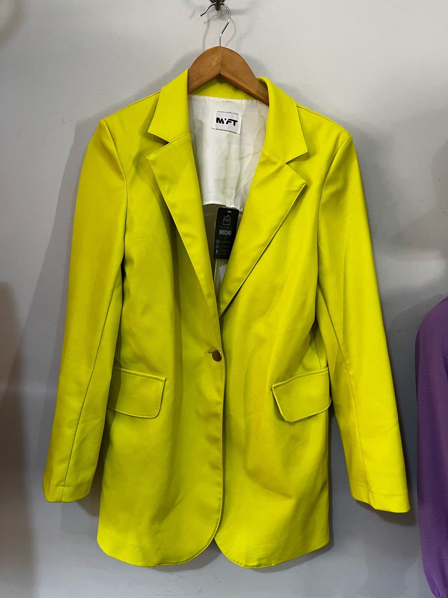 Blazer Couro Neon Verde My Favorite Things | Terno Feminino My Favorite ...
