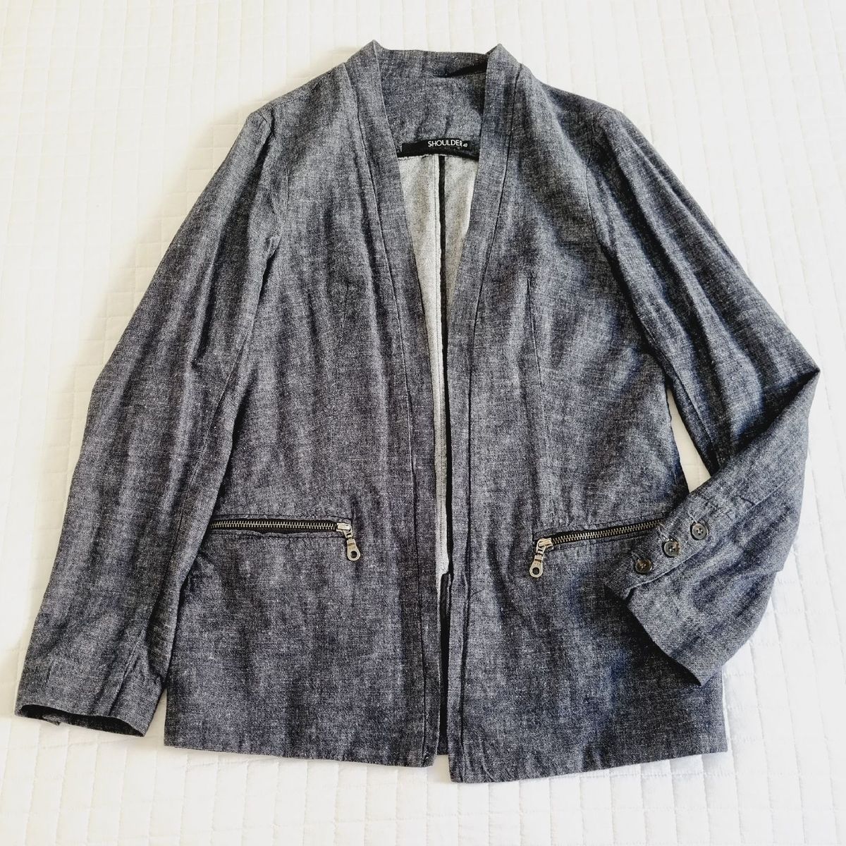Blazer Linho Azul Shoulder Zara Renner Le Lis Blanc Bobstore Bobo ...