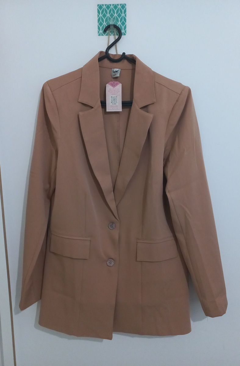 Blazer Longo Bege Novo | Blazer Masculino Modas Nunca Usado 87114005 ...