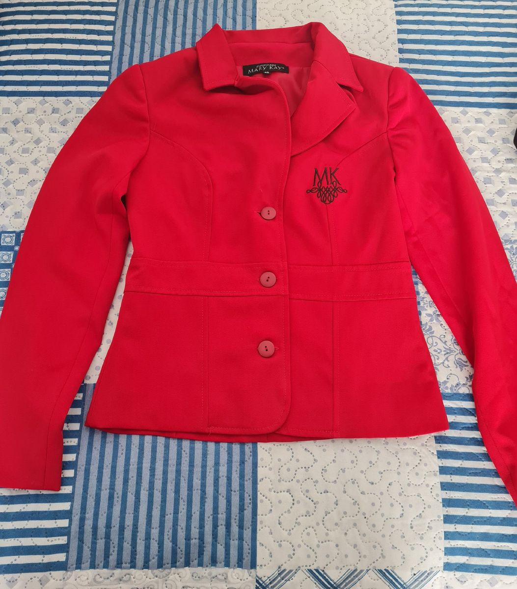 Blazer Red Jacket Mary Kay | Terno Feminino Mary Kay Usado 72114973 ...