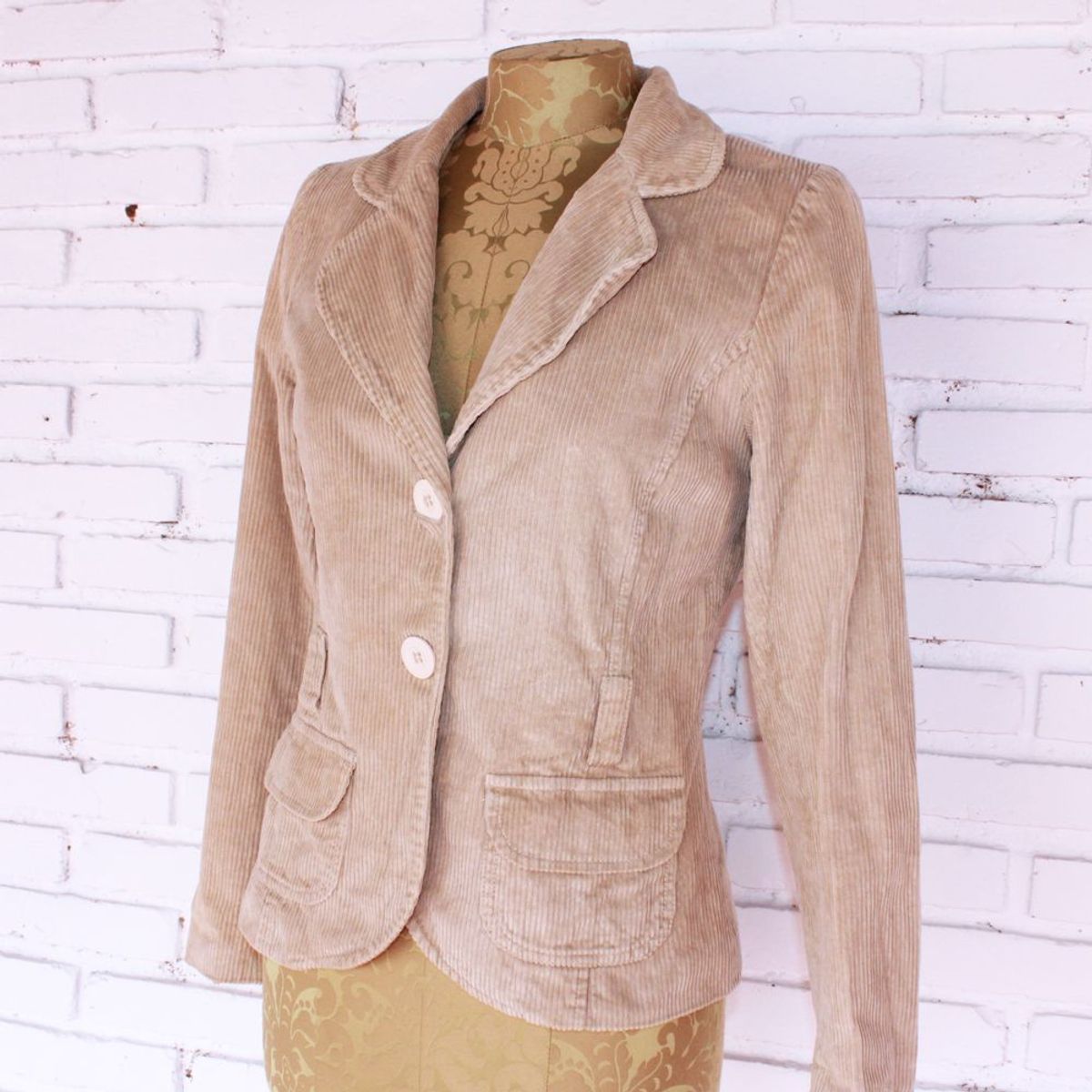 Blazer Veludo Cotelê | Casaco Feminino Costume Usado 31376510 | enjoei