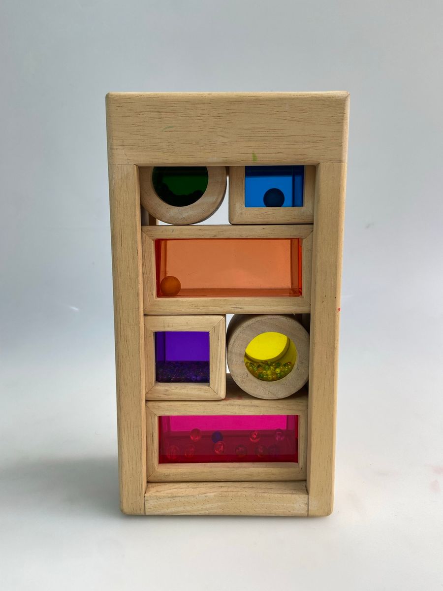 Blocos de Som Sensoriais de Madeira Arco-íris Wonderworld | Brinquedo para Bebês Wonderworld ...