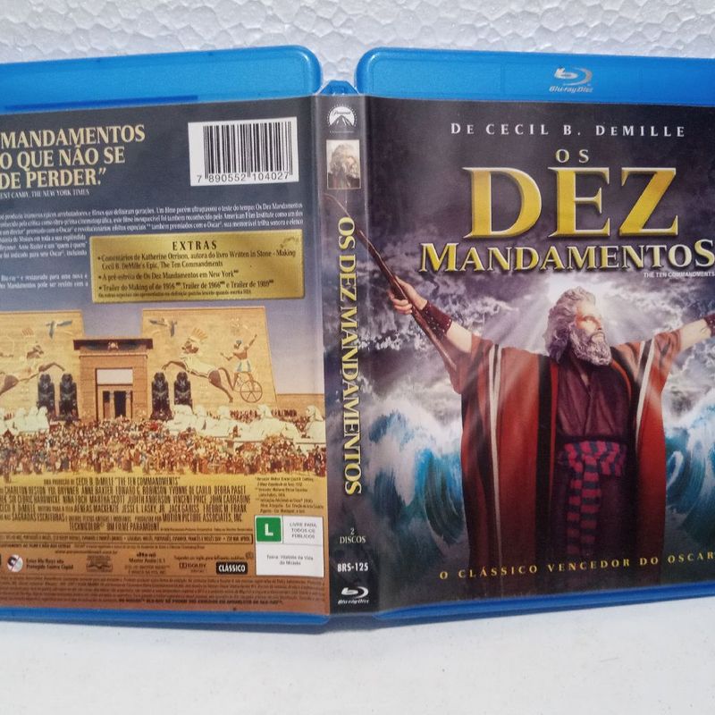 Os Dez Mandamentos 1956 Blu Ray The Ten Commandments Blu Ray