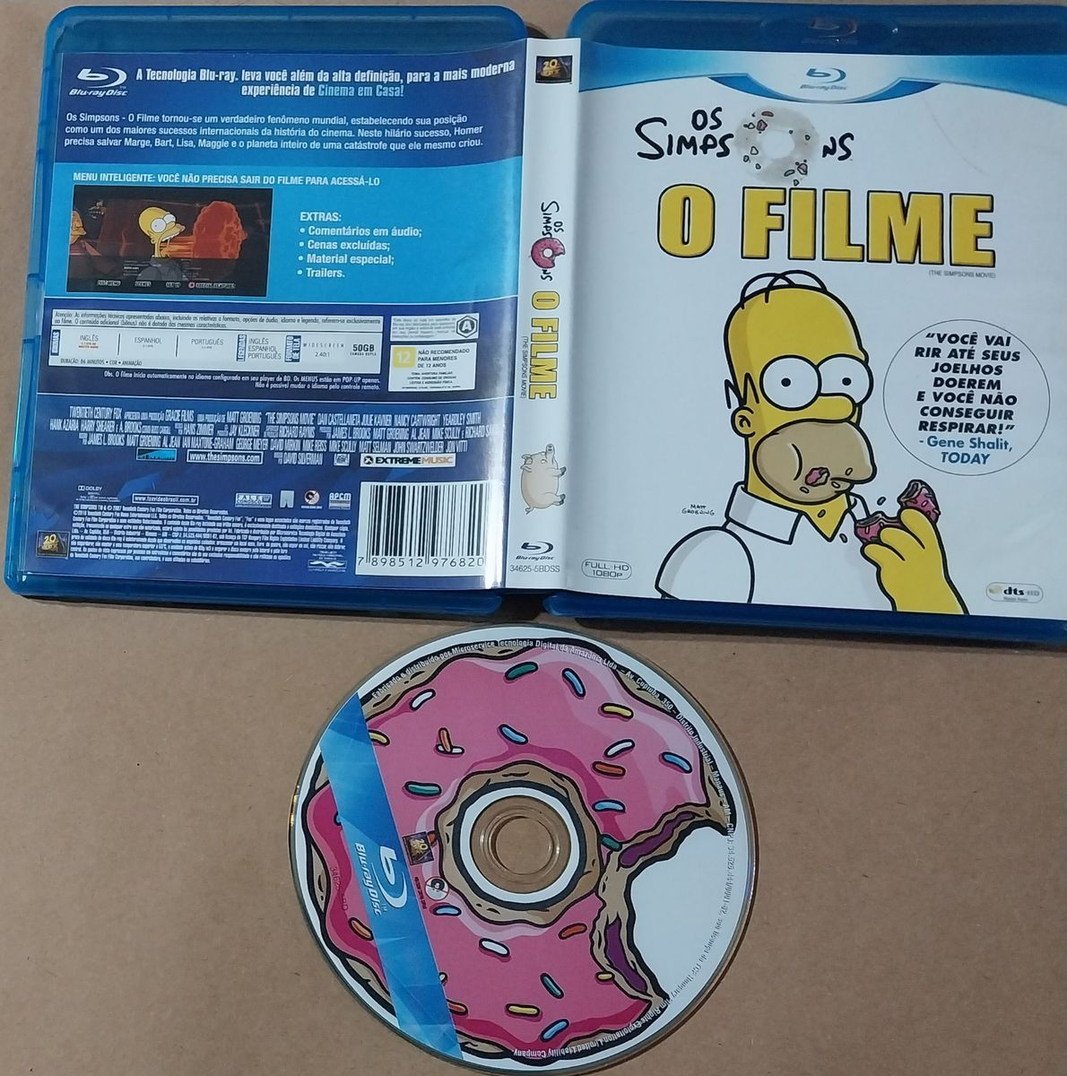 Blu-ray Original Os Simpsons - O Filme | Filme e Série Usado 86210837 ...
