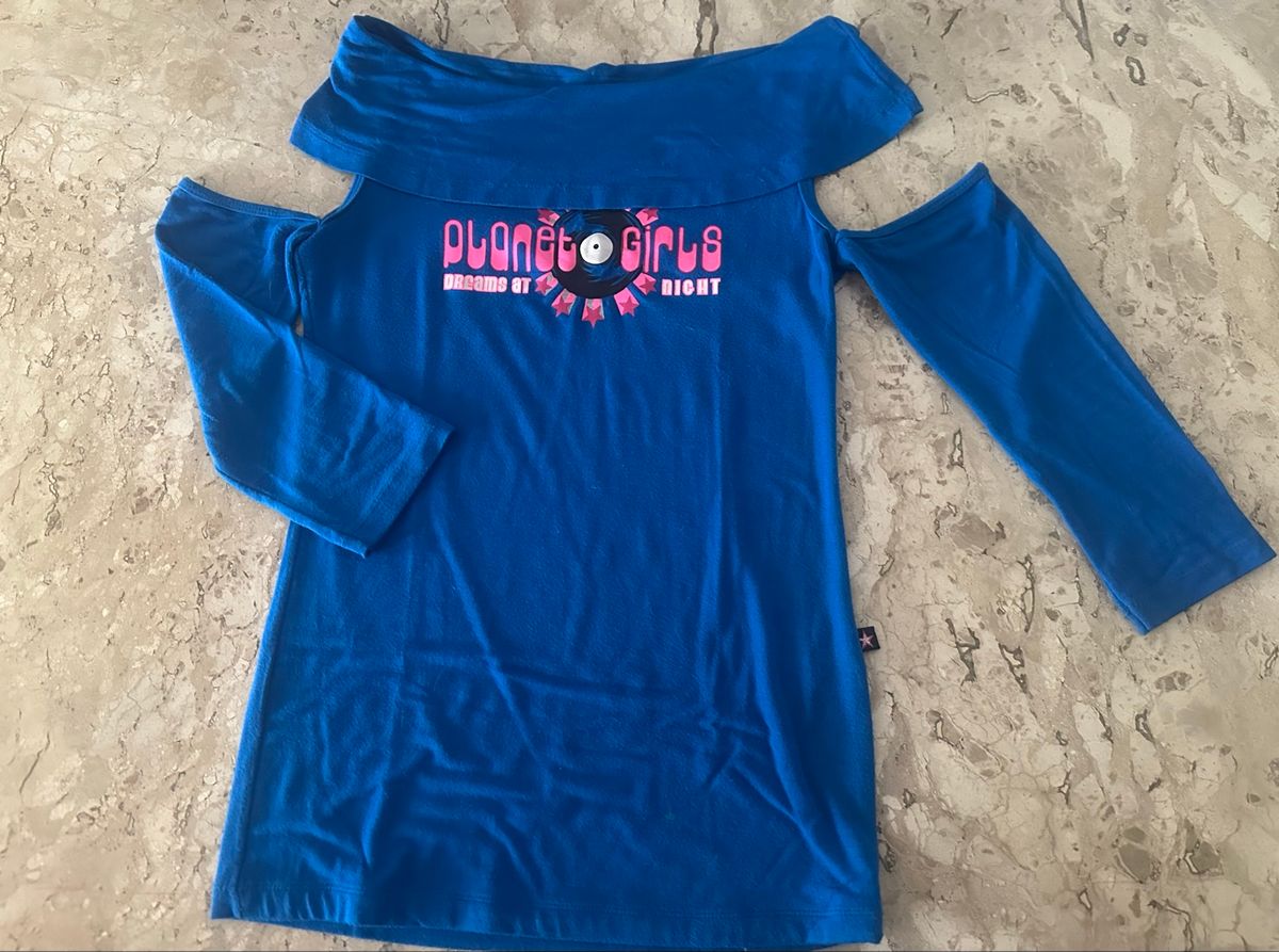 Blusa Azul Planet Girls | Blusa Feminina Planet Girls Usado 118214181 ...
