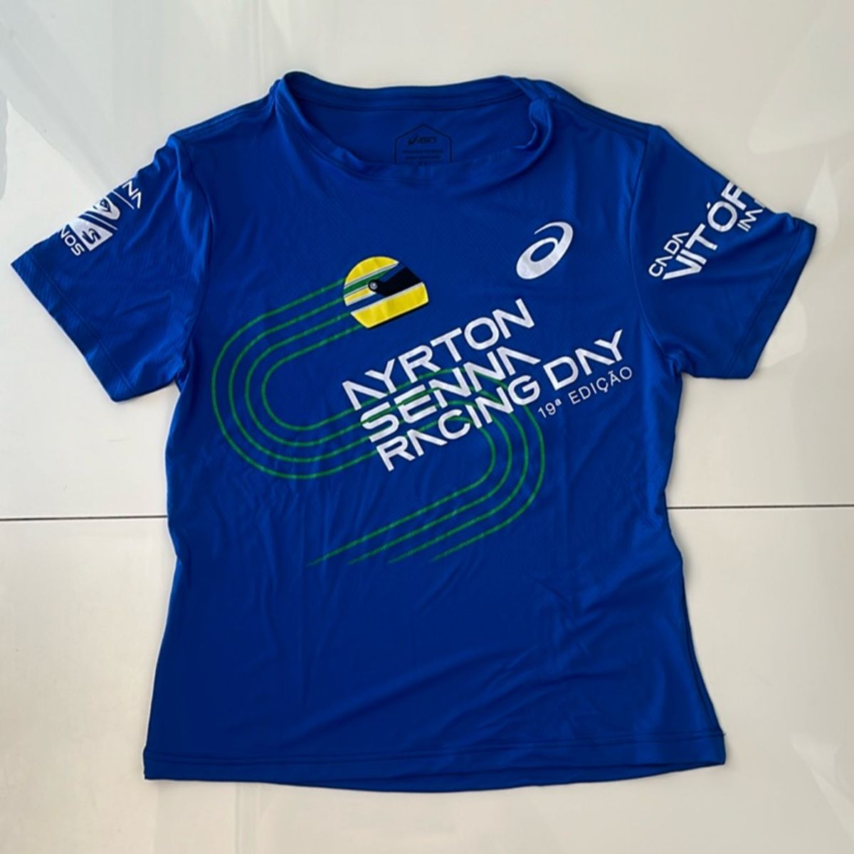 Blusa Baby Look Ayrton Senna com Sacochila | Blusa Feminina Asics Nunca ...