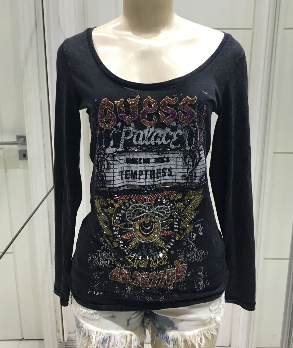 Blusa Guess Estilizada | Blusa Feminina Guess Usado 15567836 | enjoei