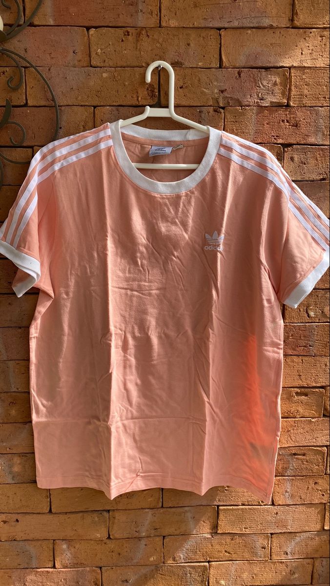 Blusa T-shirt Rosa Claro Adidas Originals Super Nova | Blusa Feminina ...