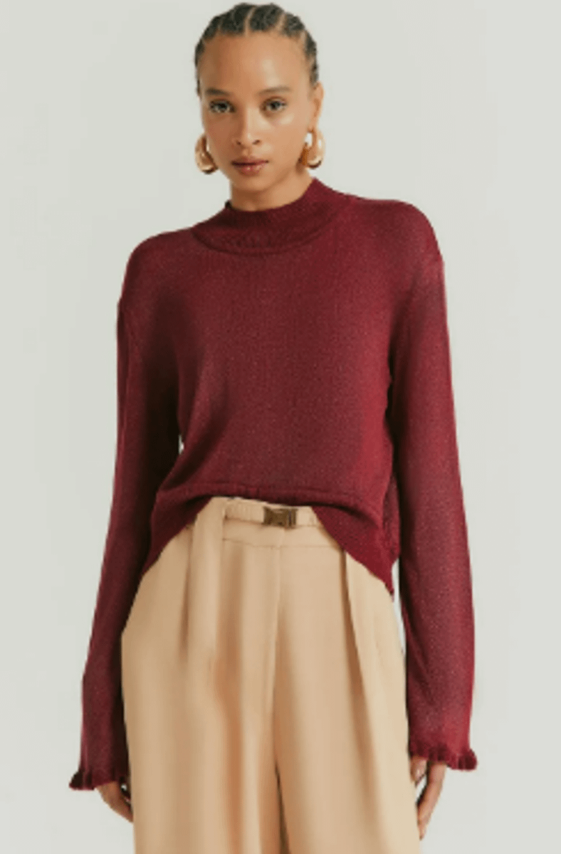 Blusa Tricot Celine - Vermelho Merl | Blusa Feminina Nativozza Nunca ...