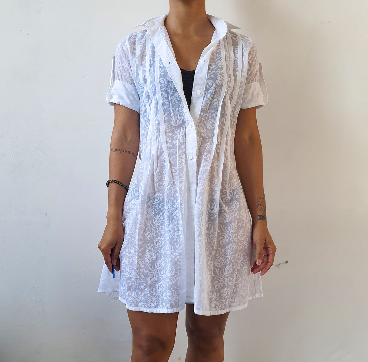 Blusão Branco Saída de Praia | Blusa Feminina Difuzi Usado 65834443 ...