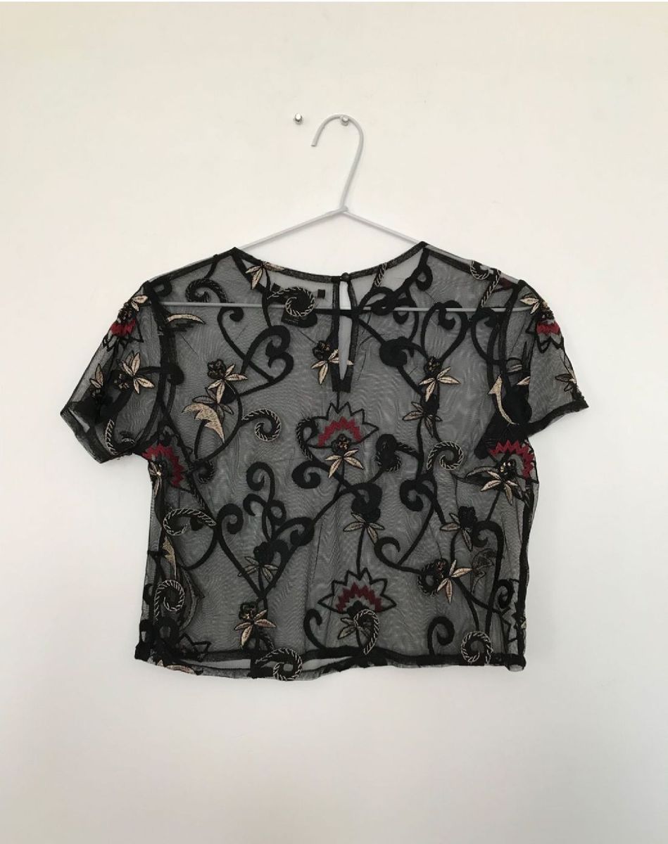 Blusinha Transparente | Blusa Feminina Forever 21 Usado 41377120 | enjoei
