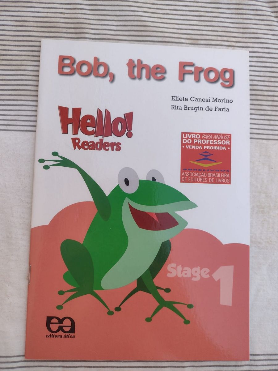 Bob The Frog Livro do Professor Hello Readers Stage 1 | Livro ática ...