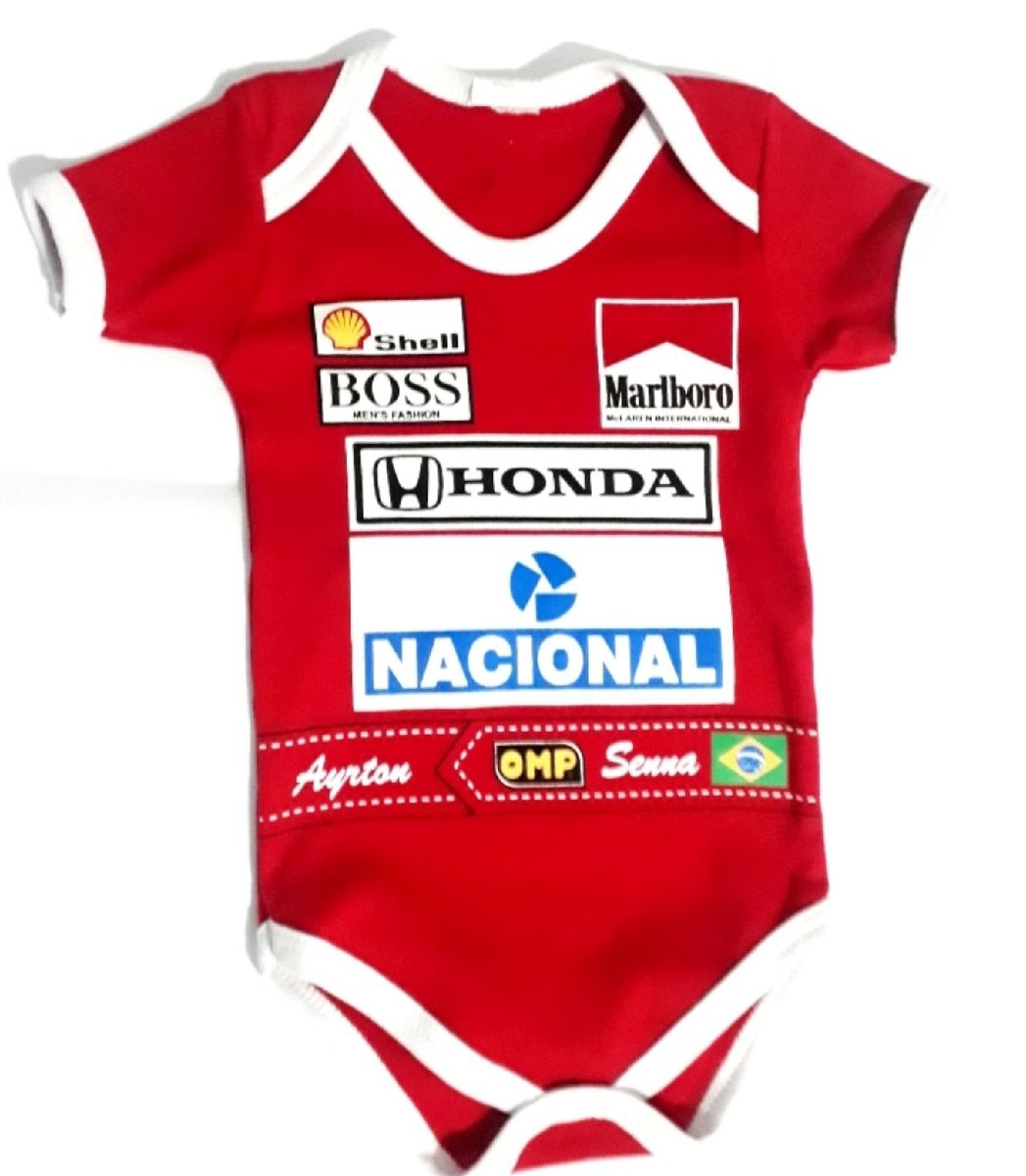 Body Ayrton Senna | Roupa Infantil para Bebê Oloko Baby Nunca Usado ...