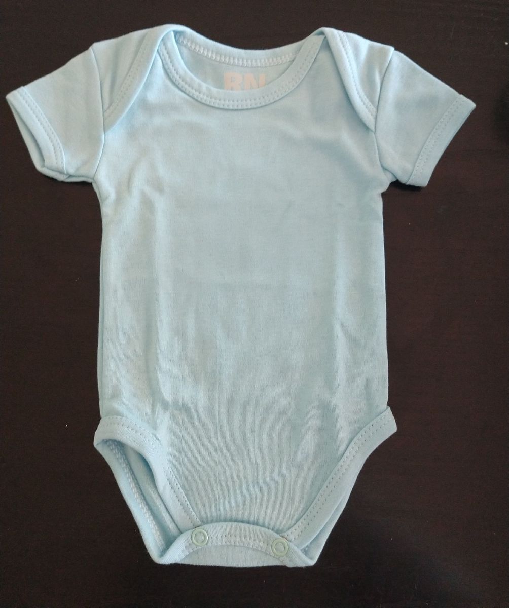Body Azul Claro 100% Algodão Egípcio, Não Desbota | Roupa Infantil para ...