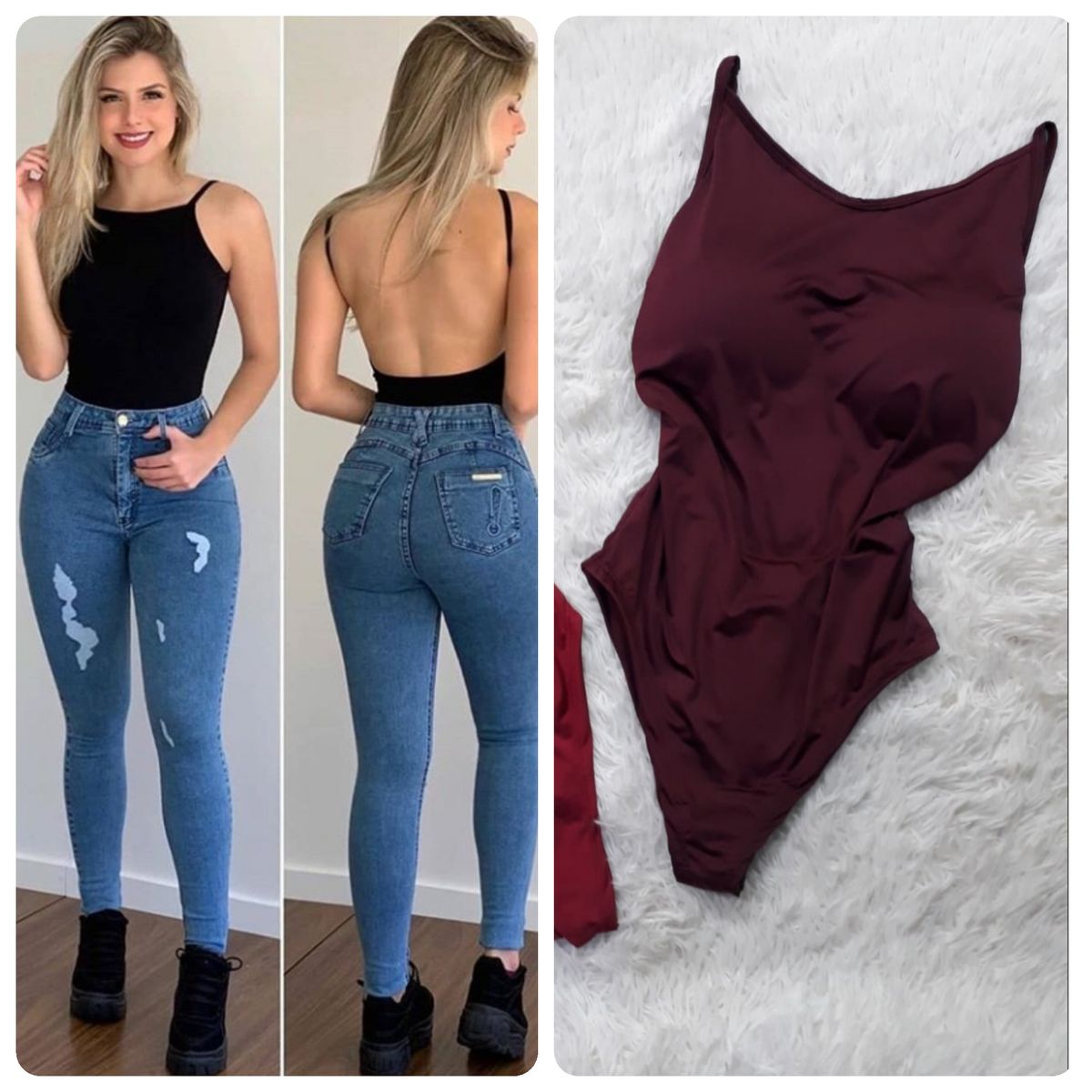 Body Cavado Liso Em003 - Vinho | Blusa Feminina Spazio Vgc Nunca Usado ...