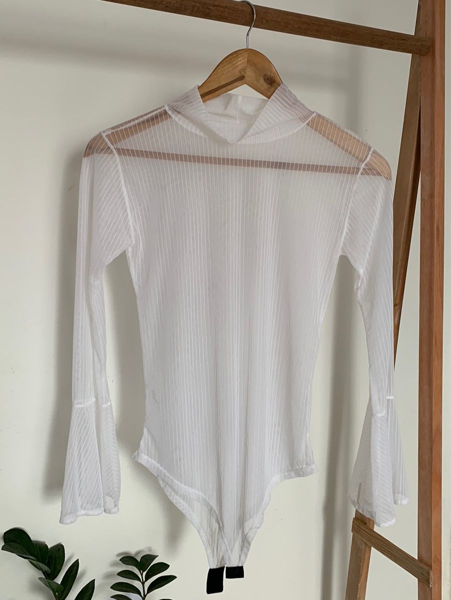 Body de Tule | Blusa Feminina Nunca Usado 77346324 | enjoei