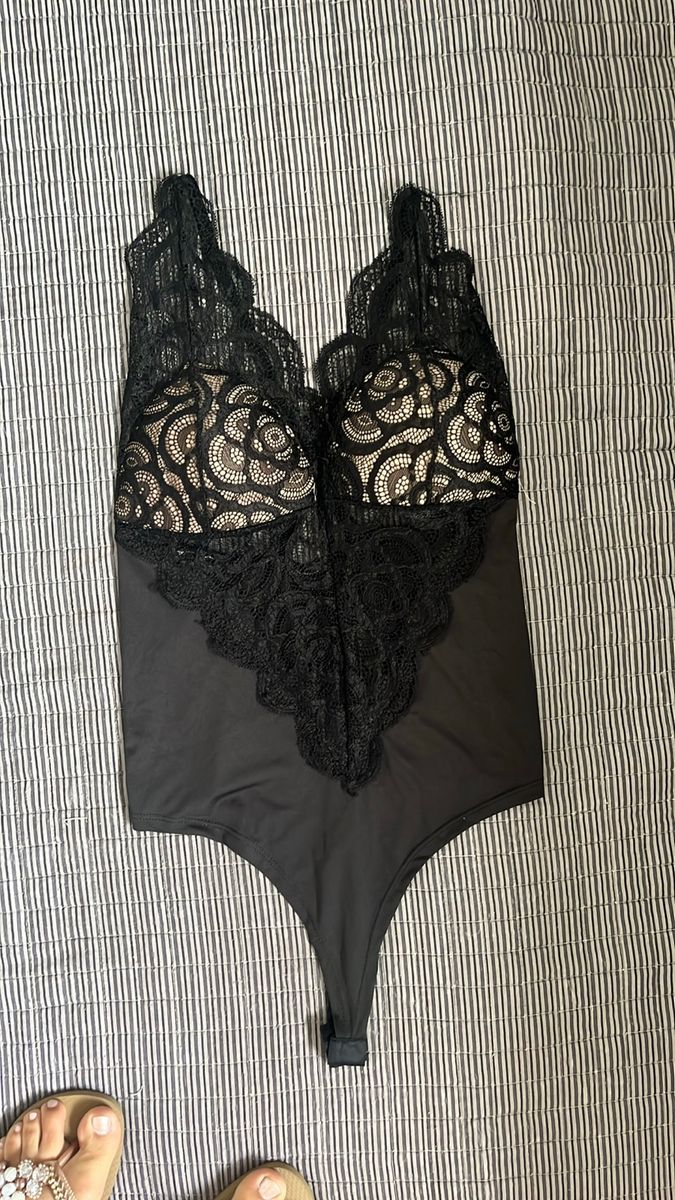 Body Demillus Preto | Lingerie Feminina Demillus Usado 115200647 | enjoei