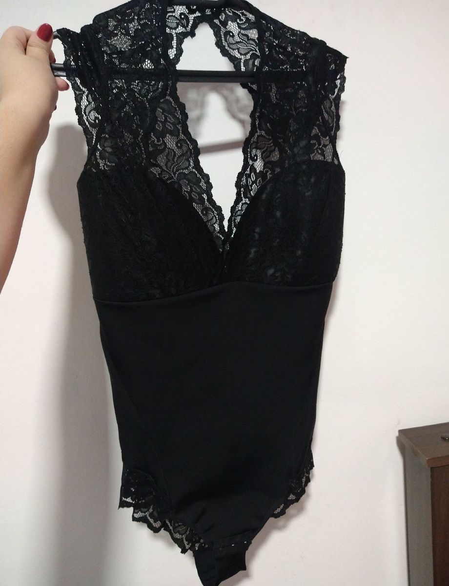 Body Demillus Preto | Camisa Feminina Demillus Nunca Usado 63092689 ...