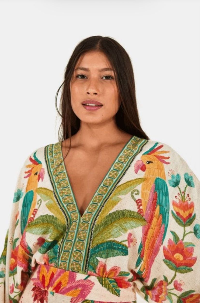 Body Farm Estampado M | Blusa Feminina Farm Usado 121657552 | enjoei