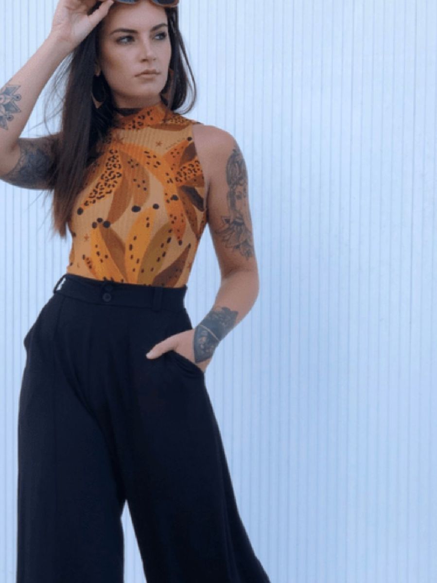 Body Farm Flores de Bananas | Blusa Feminina Farm Nunca Usado 79154416 ...