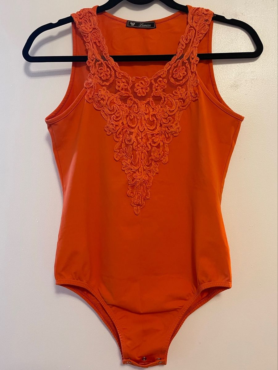 Body Laranja | Blusa Feminina Usado 79014740 | enjoei