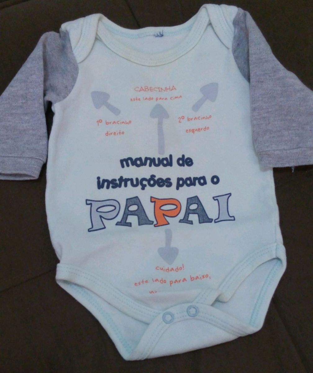 Body Manual do Papai | Roupa Infantil para Bebê Usado 19260734 | enjoei