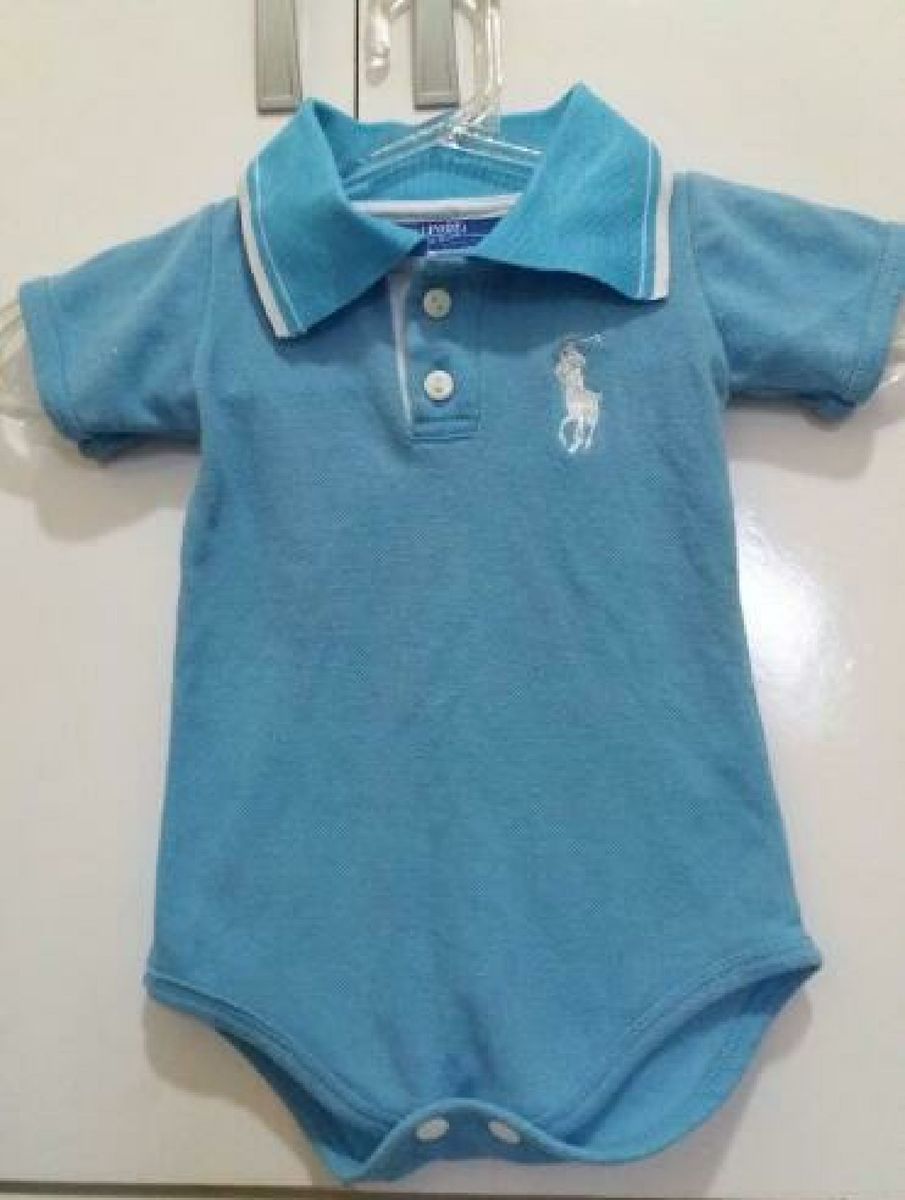 Body Polo Azul | Roupa Infantil para Bebê Polo Usado 56789558 | enjoei