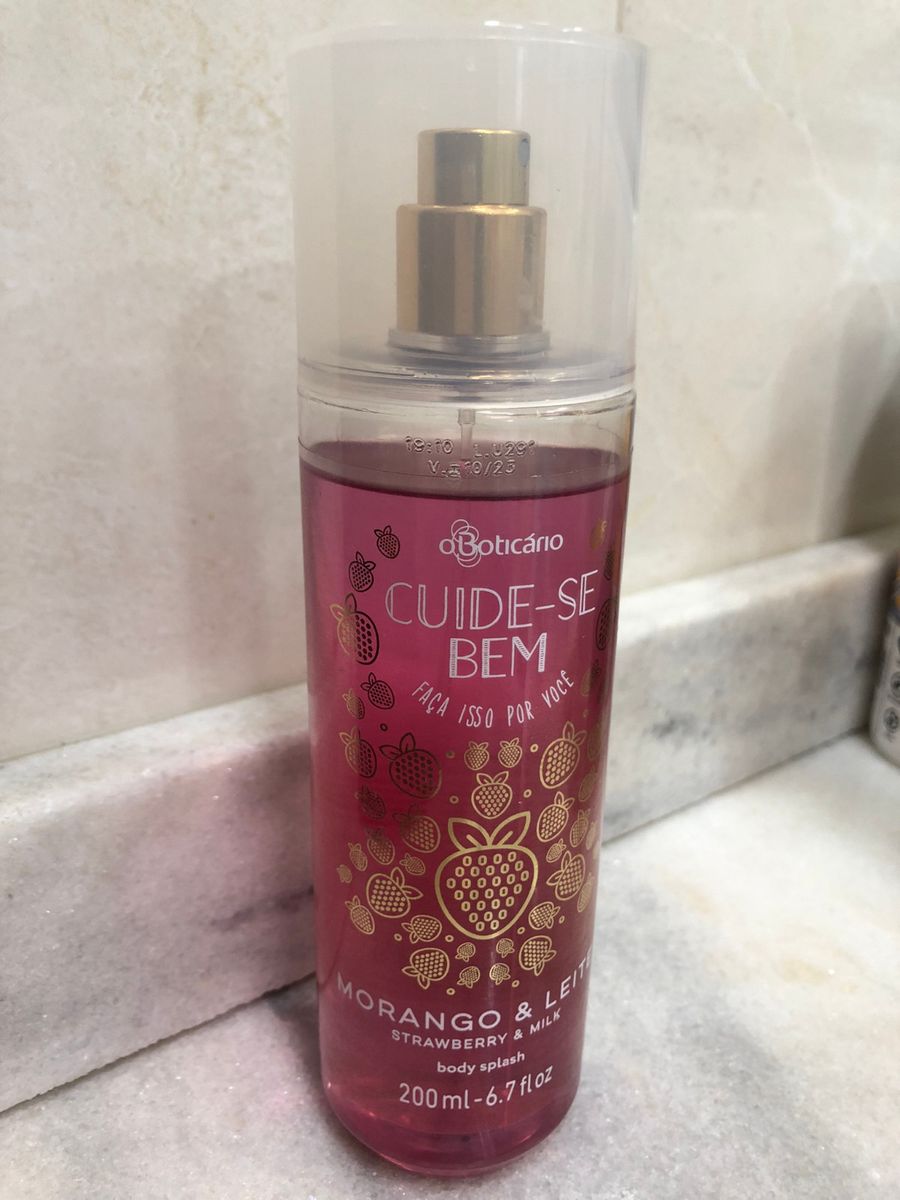 Body Splash Cuide-se Bem Morango e Leite 200ml - O Boticário | Perfume ...