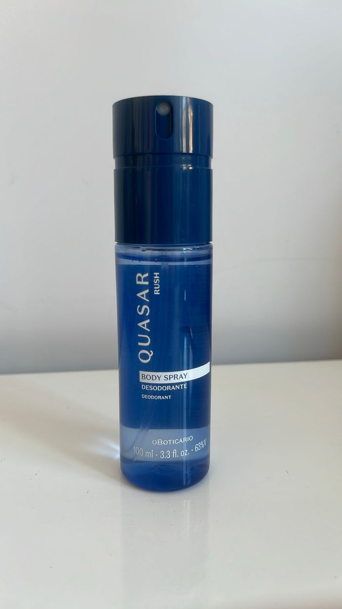 Body Splash Quasar Rush 100ml | Perfume Masculino Oboticário Usado ...