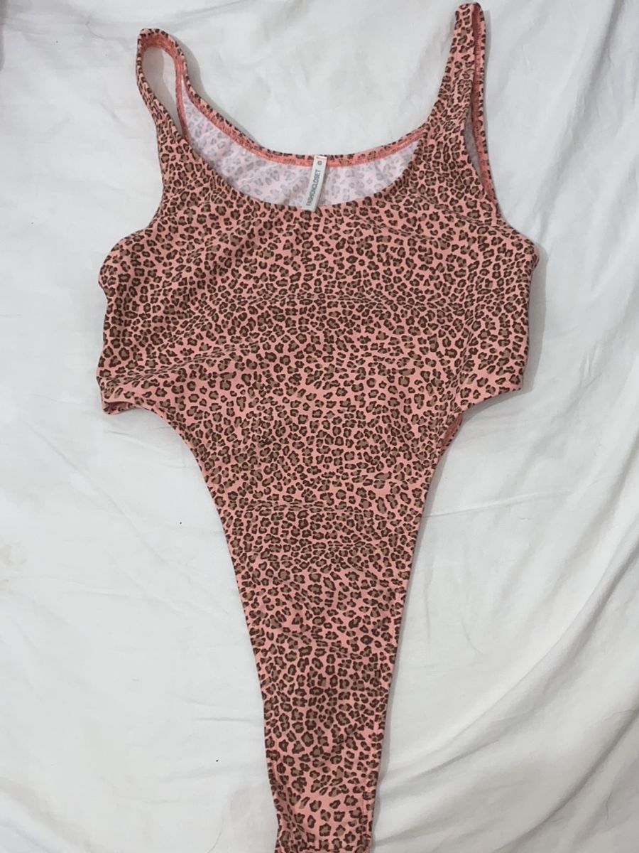 Body Super Cavado Onça | Blusa Feminina Fashion Closet Usado 71321750 ...