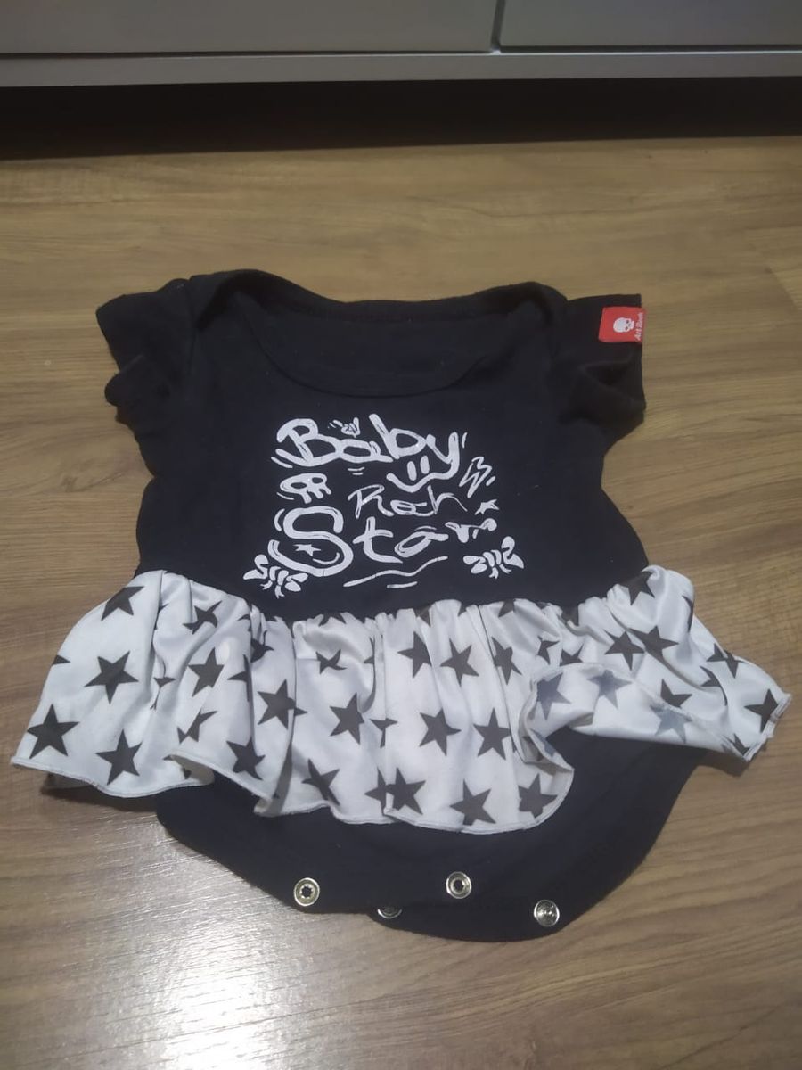 Body Tip Top com Saia Baby Rock Star | Roupa Infantil para Bebê Art ...