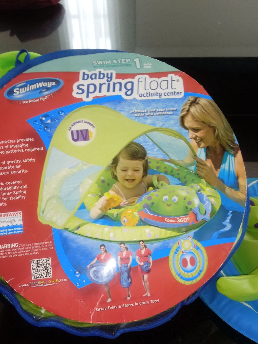 Boia Baby Spring Float Activity Center | Item Infantil Swimways Usado ...