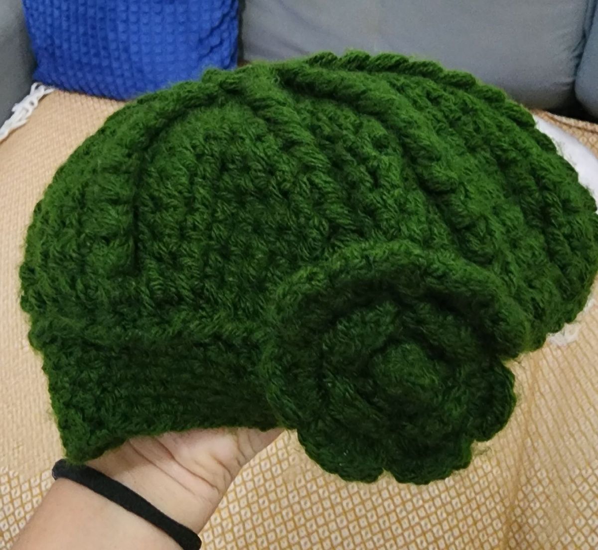Boina de Frio Crochê Verde Oliva | Chapéu Feminino Usado 79292537 | enjoei