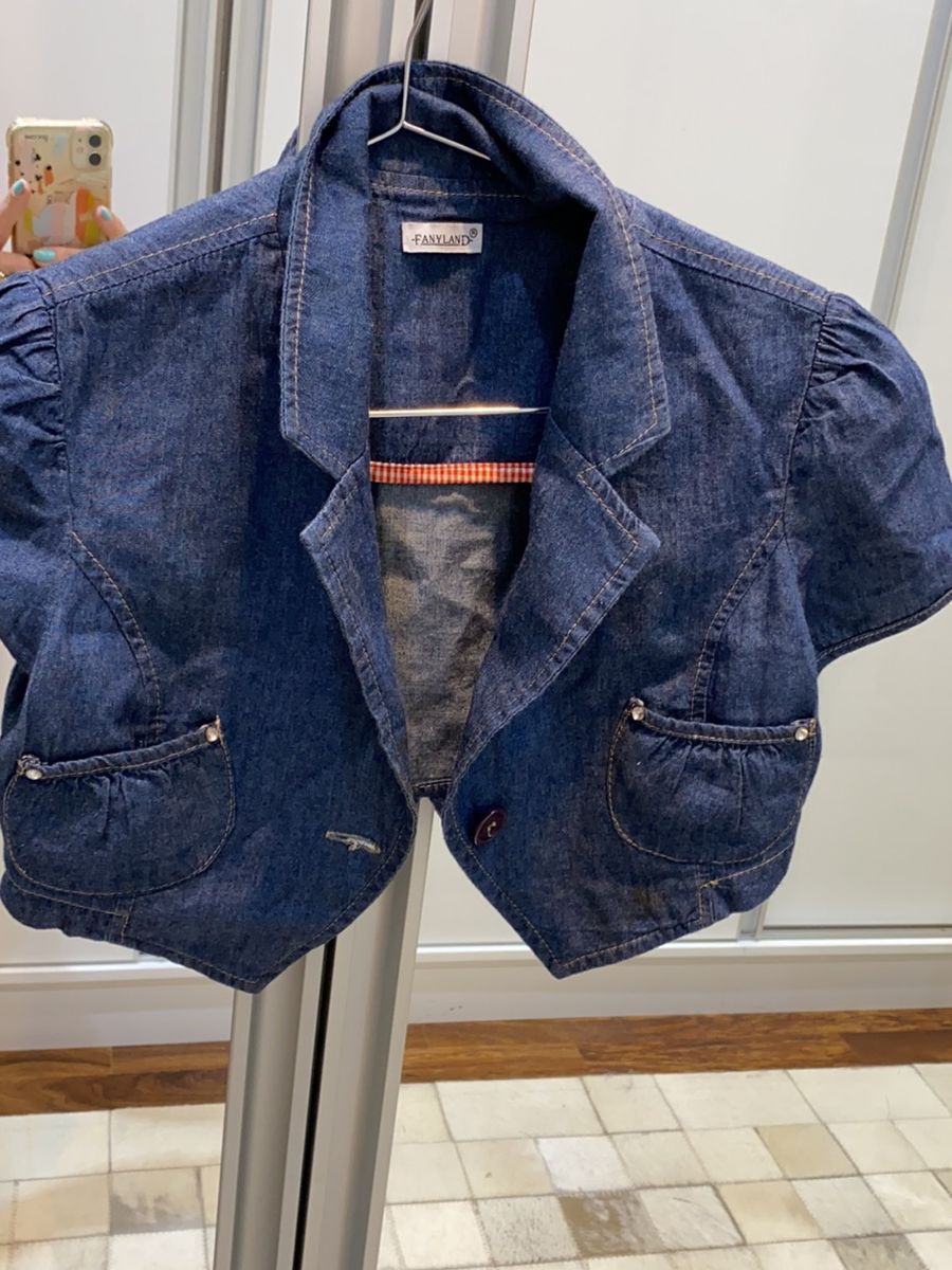 Bolero Infantil Jeans Pouco Uso | Roupa Infantil para Menina Fanyland ...