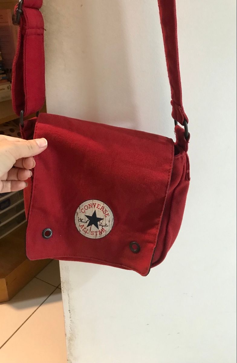 Bolsa All Star Original Vermelha Tamanho Médio! | Clutch Feminina All ...