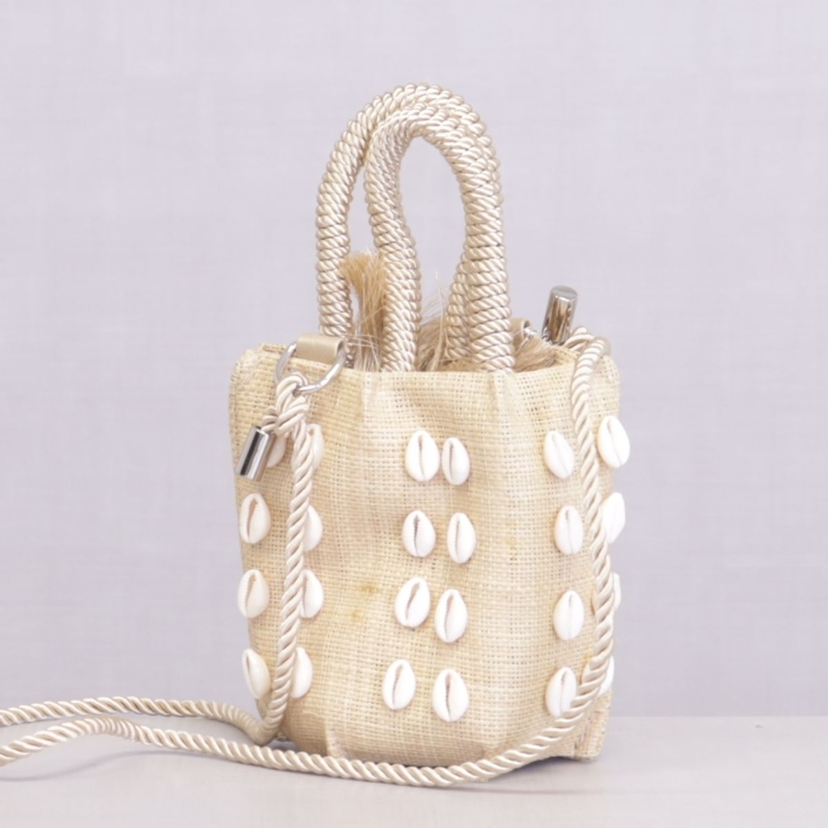 Bolsa Bege de Palha Renner | Bolsa de Ombro Feminina Renner Usado ...