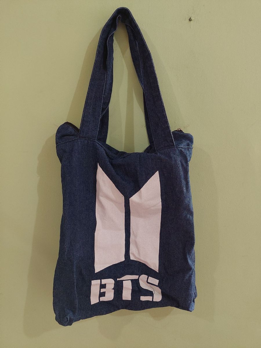 Bolsa Bts - Sacola Bts - Bts Jeans | Bolsa de Ombro Feminina Bts Usado ...