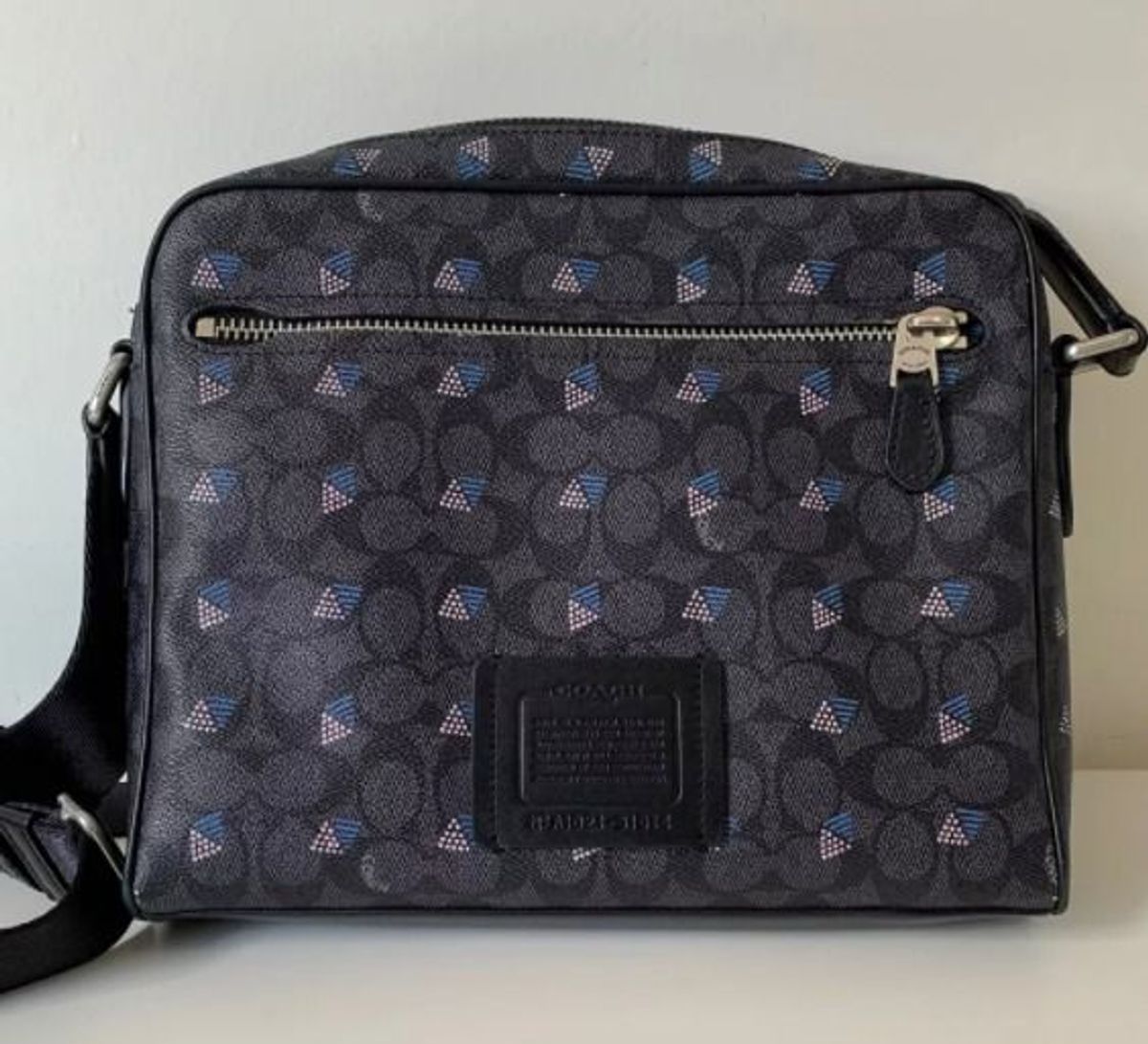 Bolsa Coach Crossbody - Monograma Azul | Bolsa Masculina Coach Usado ...