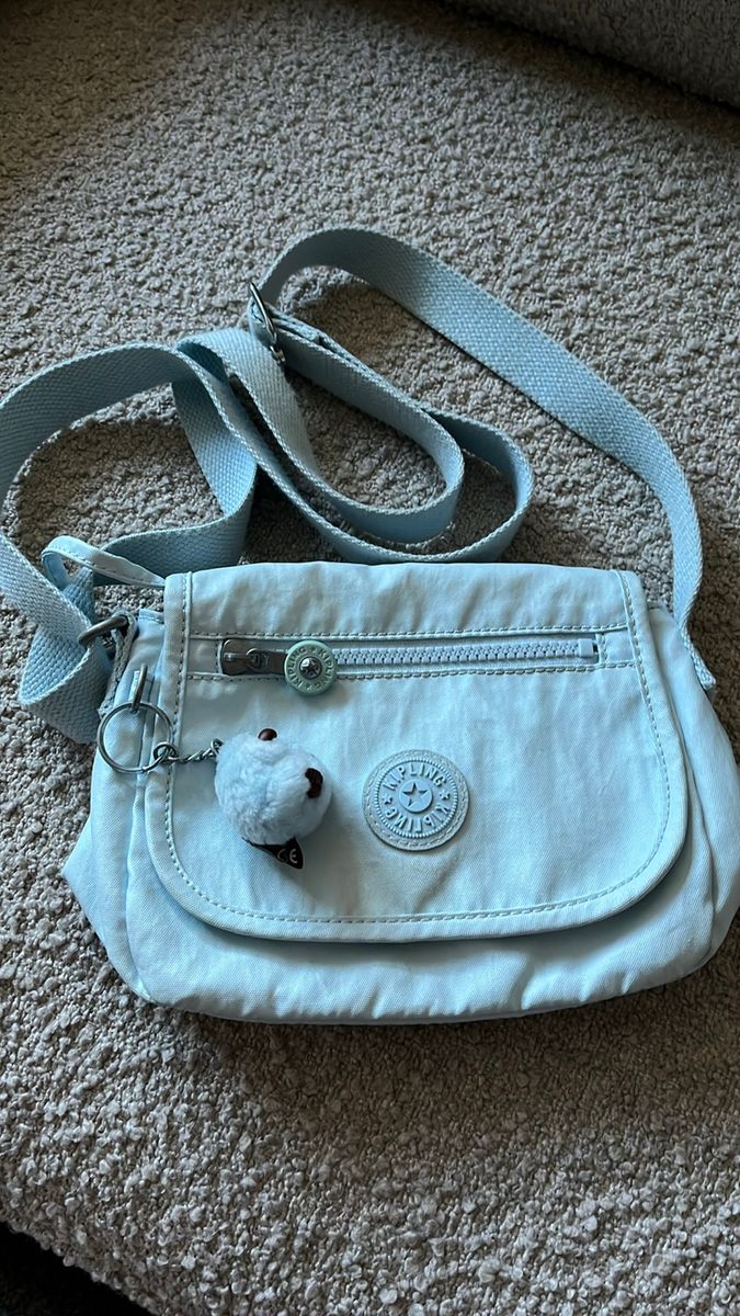 Bolsa Colleen Kipling Original Azul | Carrinho de Bebê Kipling Nunca ...