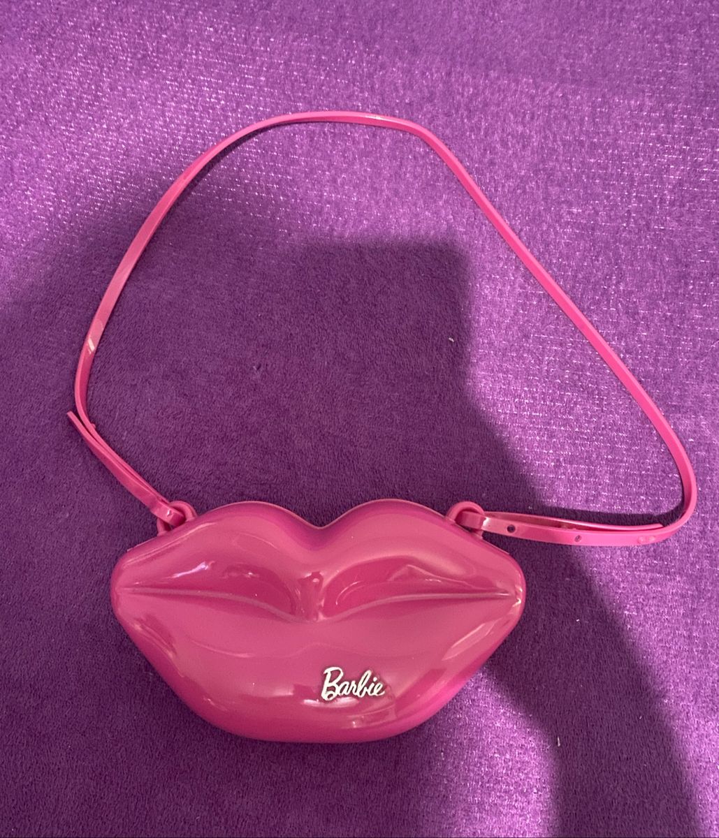 Bolsa da Barbie Boca Rosa | Bolsa de Ombro Feminina Barbie Nunca Usado ...